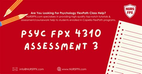 PSYC FPX 4310 Assessment 3 Literature Review NURSFPX