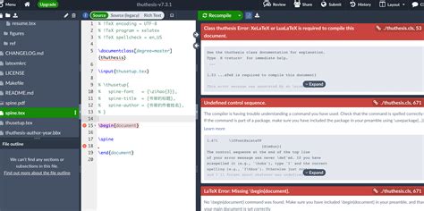 版本731的zip文件上传到overleaf后无法编译 · Issue 820 · Tunathuthesis · Github