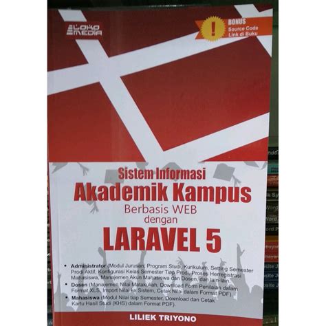 jual buku sistem informasi akademik kampus berbasis web dengan laravel