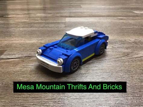 Lego Custom Construit Moc Porsche Voiture De Sport Bleue Voiture De