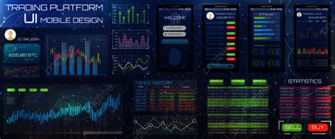 trading platform vector art png web design template for trading