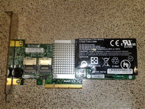 Supermicro AOC SAS LP H IR Gb S SAS RAID Cache Memory With Battery