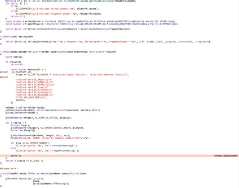 Ios Cocos2d V2x Signal Sigabrt When I Create And Run First Time