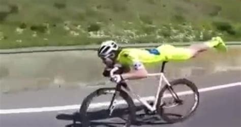 Skilful Cyclist Rides In Superman Position Videos Metatube