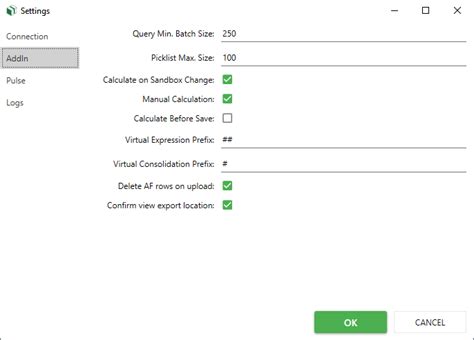 Configuring Slice Settings