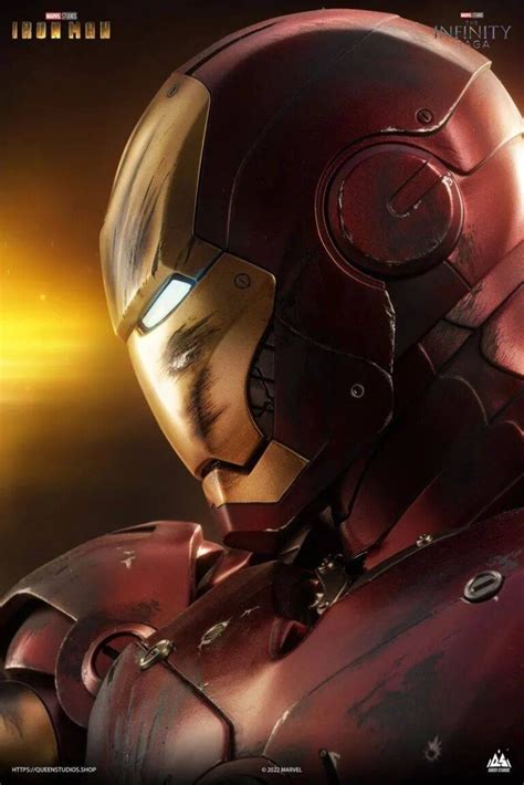 Queen Studios《钢铁侠》钢铁侠马克3 12 比例全身雕像普通版、战损版同步登场！ 酷玩潮chao