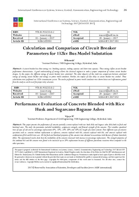 Pdf Calculation And Comparison Of Circuit Breaker Parameters For 132kv Bus Model Substation