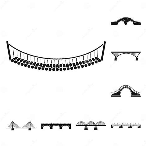 vector design of construct and side logo set of construct and bridge stock symbol for web