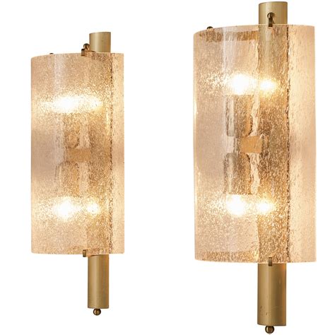 Large Set Of Wall Lights In Brass And Opaline Glass For Sale At 1stdibs