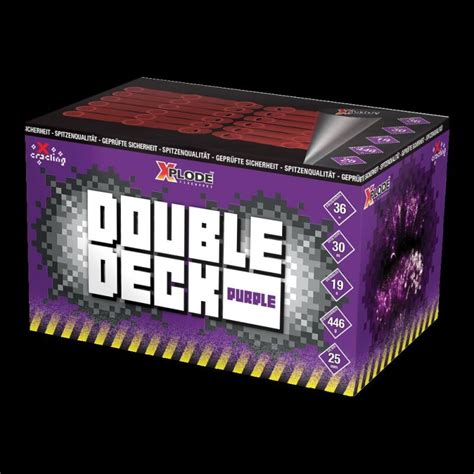 Double Deck Purple 36 Schuss Feuerwerks Batterie