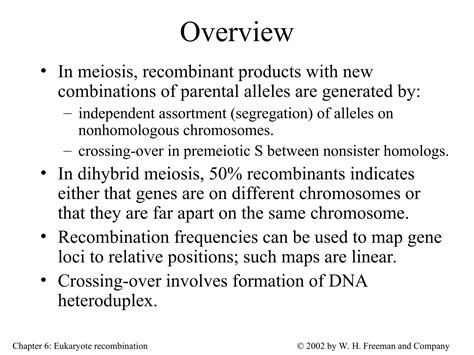 Chapter6 Geneticrecombinationeukaryotes Ppt