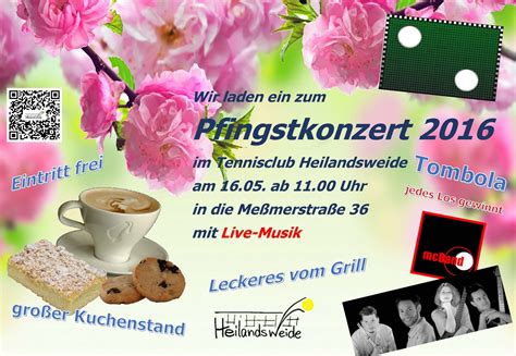 Pfingstkonzert Am Pfingstmontag Mit Livemusik Und Tombola