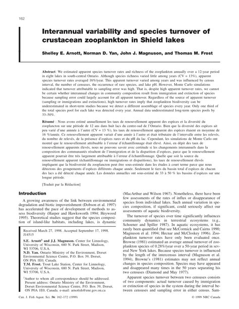 (PDF) Interannual variability and species turnover of crustacean ...