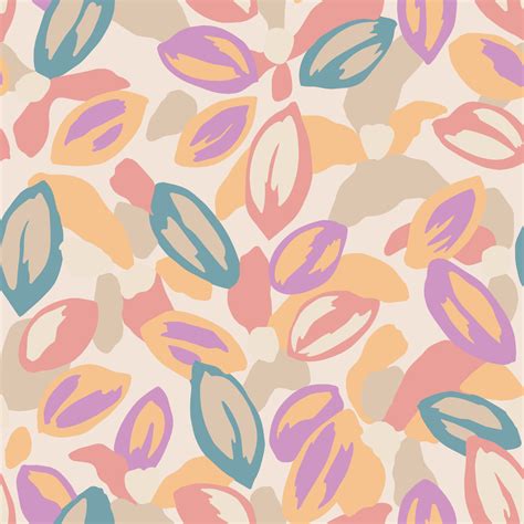 Vector Leaf Nature Themed Illustration Seamless Repeat Pattern Vector Art At Vecteezy