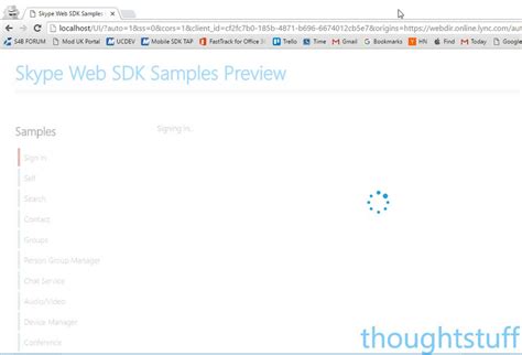 How To Run The New Skype Web Sdk Online Samples The Thoughtstuff Blog