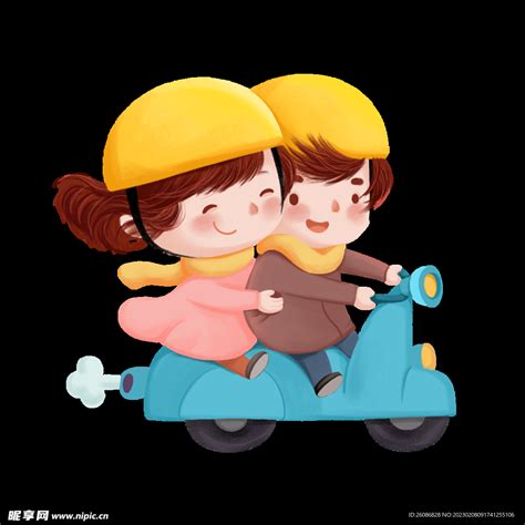 骑电瓶车的情侣设计图广告设计广告设计设计图库昵图网