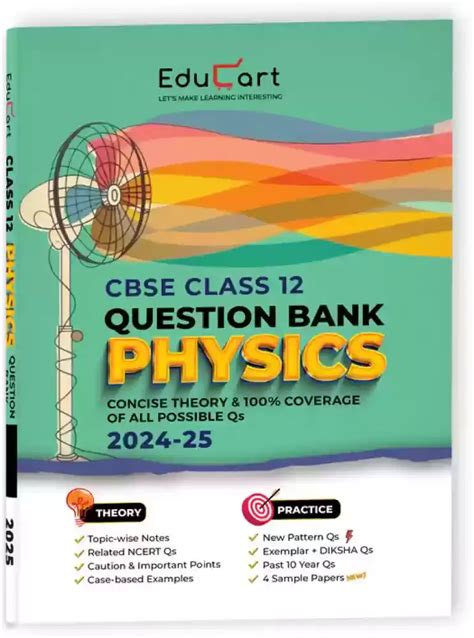 Educart Cbse Question Bank Class 12 Physics 2024 25 As Per Latest Cbse