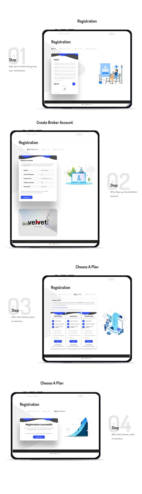 Registration Form UI Design Website Section UIUX Behance