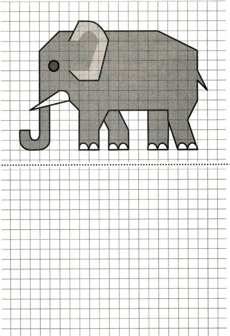 Рисование по клеточкам Слон Нарисуй по клеточкам слона