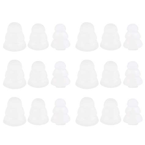 Azla Ear Tips Triple Flange Ear Tips 8 Pairs Noise Cancelling Triple