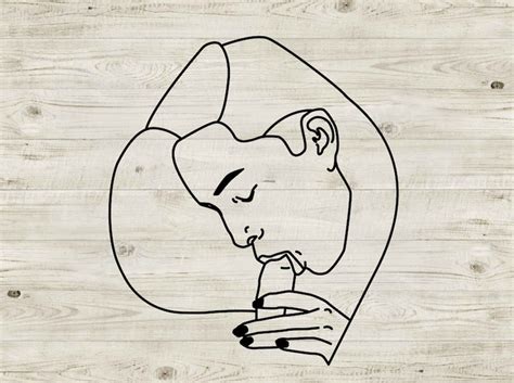 Erotic Line Art Digital Download SVG PNG Pdf Oral Sex Couples Minimal Line Art Erotic
