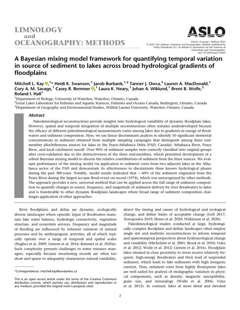 Pdf A Bayesian Mixing Model Framework For Quantifying Temporal