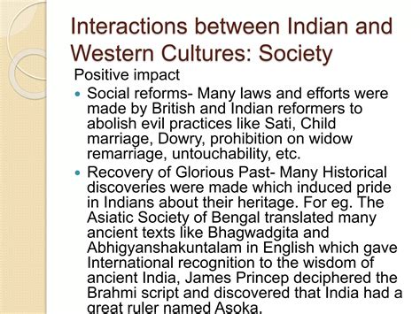 Interactions Between Indian And Western Cultures Pptx