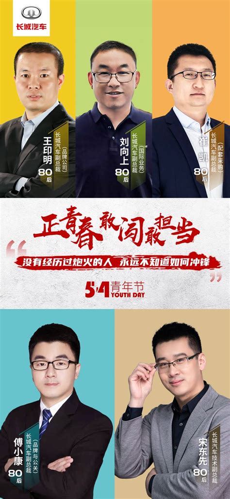 长城汽车80、90后高管团队 无惧挑战 致敬五四 奋步向前！搜狐汽车搜狐网