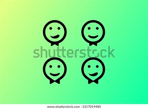 Simple Cute Emoticon Location Spot Smile Stock Vector Royalty Free