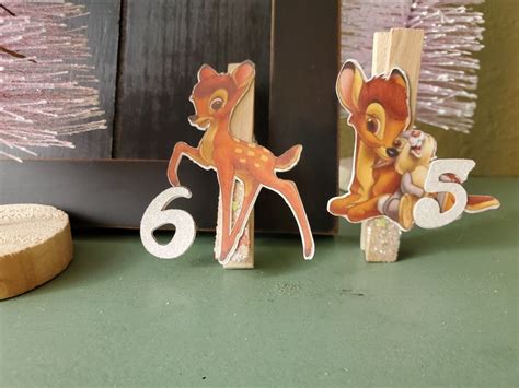 Bambi Theme Party Bambi 1st Birthday Centerpieces 6 Count Bambi Pictures Wooden Sticks Included