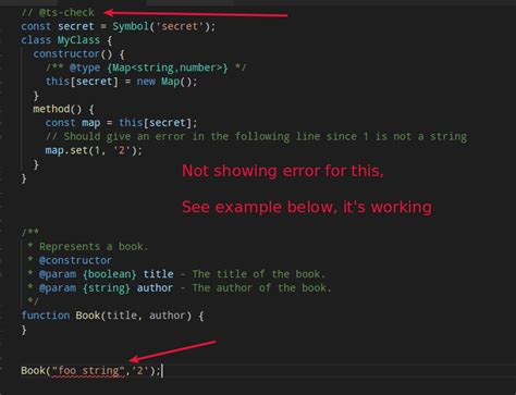 Javascript How To Document Symbol Index Signature Using Jsdoc To Be Typescript Compliant