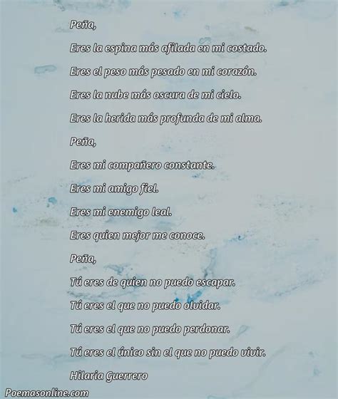 Cinco Mejores Poemas Sobre La Pena Poemas Online