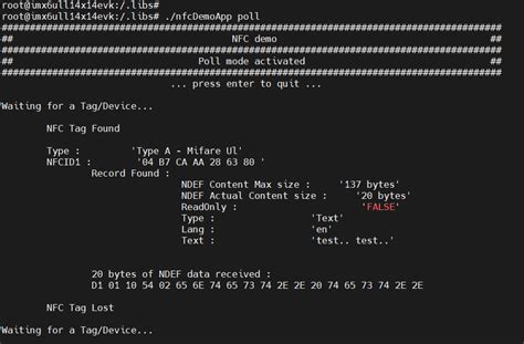 Imx6ull Evk Running Yocto Linux Pn7160 Nxp Community