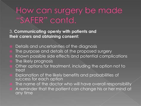 Surgical Safety And Safer Surgery