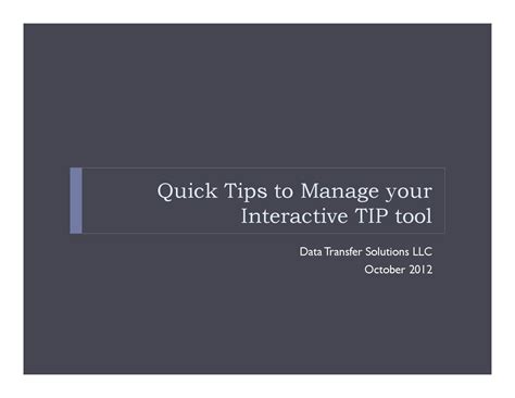 How To Use Interactive Tip By Polktpo Issuu