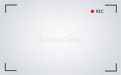 Camera Recording Screen Vector Illustration Background Stock Vector Illustration Of Empty
