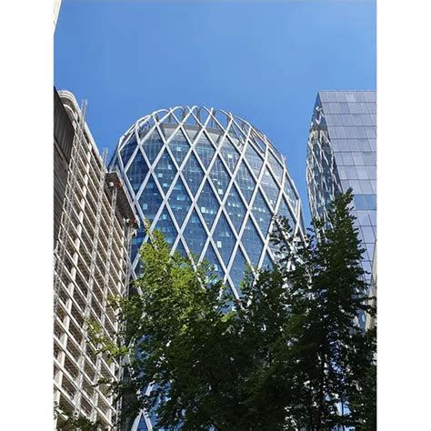 Structural Curtain Wall System Aluminum Profile Insulated Reflective