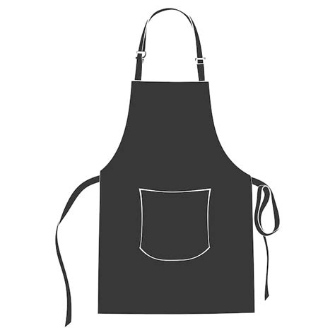Premium Vector Silhouette Apron Kitchen Equipment Black Color Only