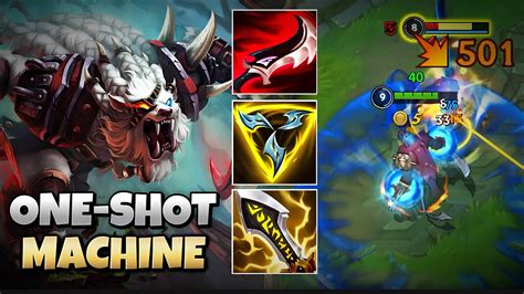 NEW REWORKED RENGAR ONE SHOTS WITH JUST 3 ITEMS WILD RIFT RUNES