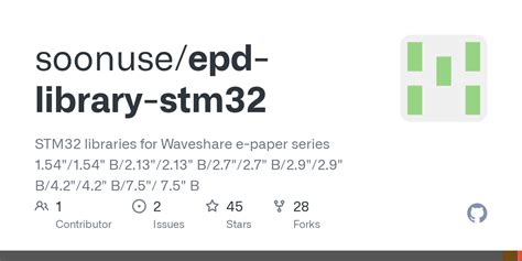 Github Soonuse Epd Library Stm Stm Libraries For Waveshare E