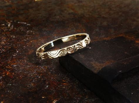 14k Gold Wedding Band Unisex Wedding Band 18k Gold Ring Etsy