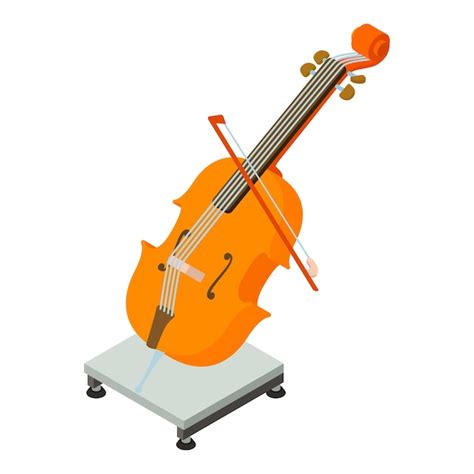 Premium Vector Cello Icon Isometric Vector Stringed Music Instrument