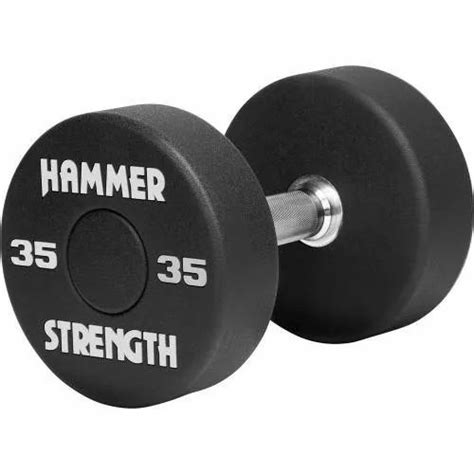 Black Hammer Strength Round Urethane Dumbbells Weight 5 150 Lbs At