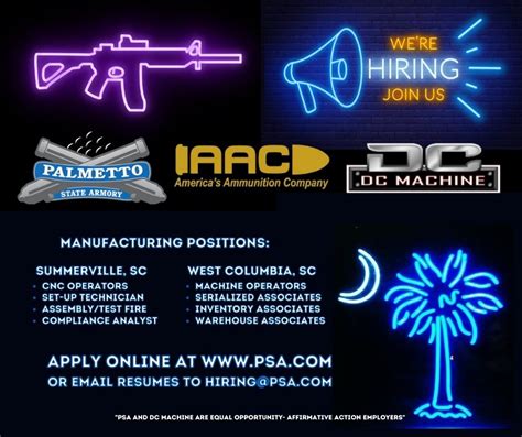 Attention In The Pametto Palmetto State Armory Careers