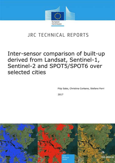 pdf inter sensor comparison of built up derived from landsat