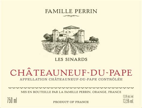Famille Perrin Chateauneuf Du Pape Les Sinards Wine