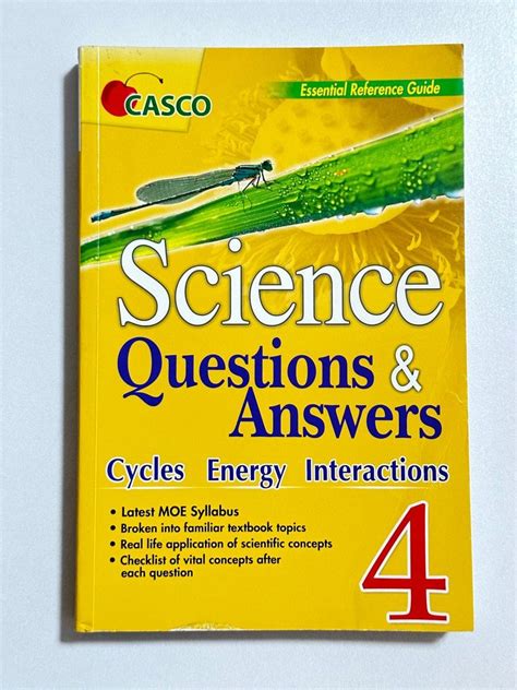Science Questions Answers Primary 4 Hobbies Toys Books