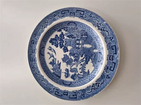 WEDGWOOD ETRURIA Barlaston Willow Pattern Side Plate White Blue