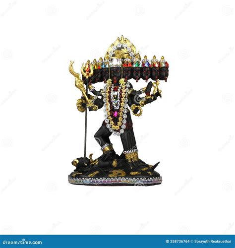La Diosa Kali Con Fondo Blanco Foto De Archivo Imagen De Santo Indio
