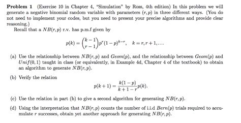 Problem Exercise In Chapter Simulation By Chegg